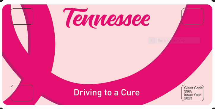 DRIVING TO A CURE LICENSE PLATE – Vehicle Services County Clerk Guide