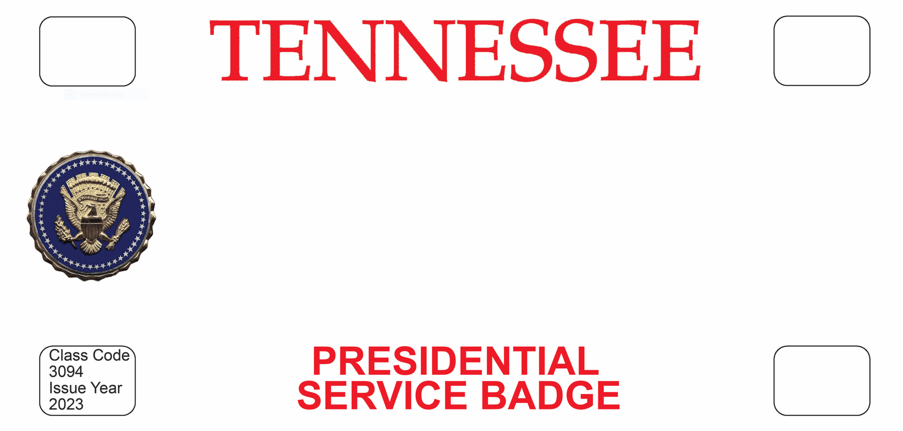 Presidential Service Badge – Vehicle Services County Clerk Guide