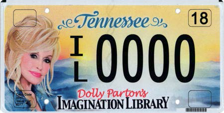 DOLLYWOOD FOUNDATION (IMAGINATION LIBRARY) PLATE – Vehicle Services ...