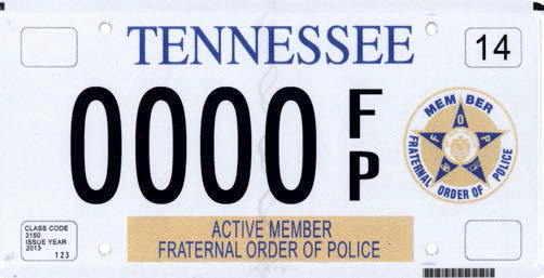 FRATERNAL ORDER OF POLICE (FOP) PLATE – Vehicle Services County Clerk Guide