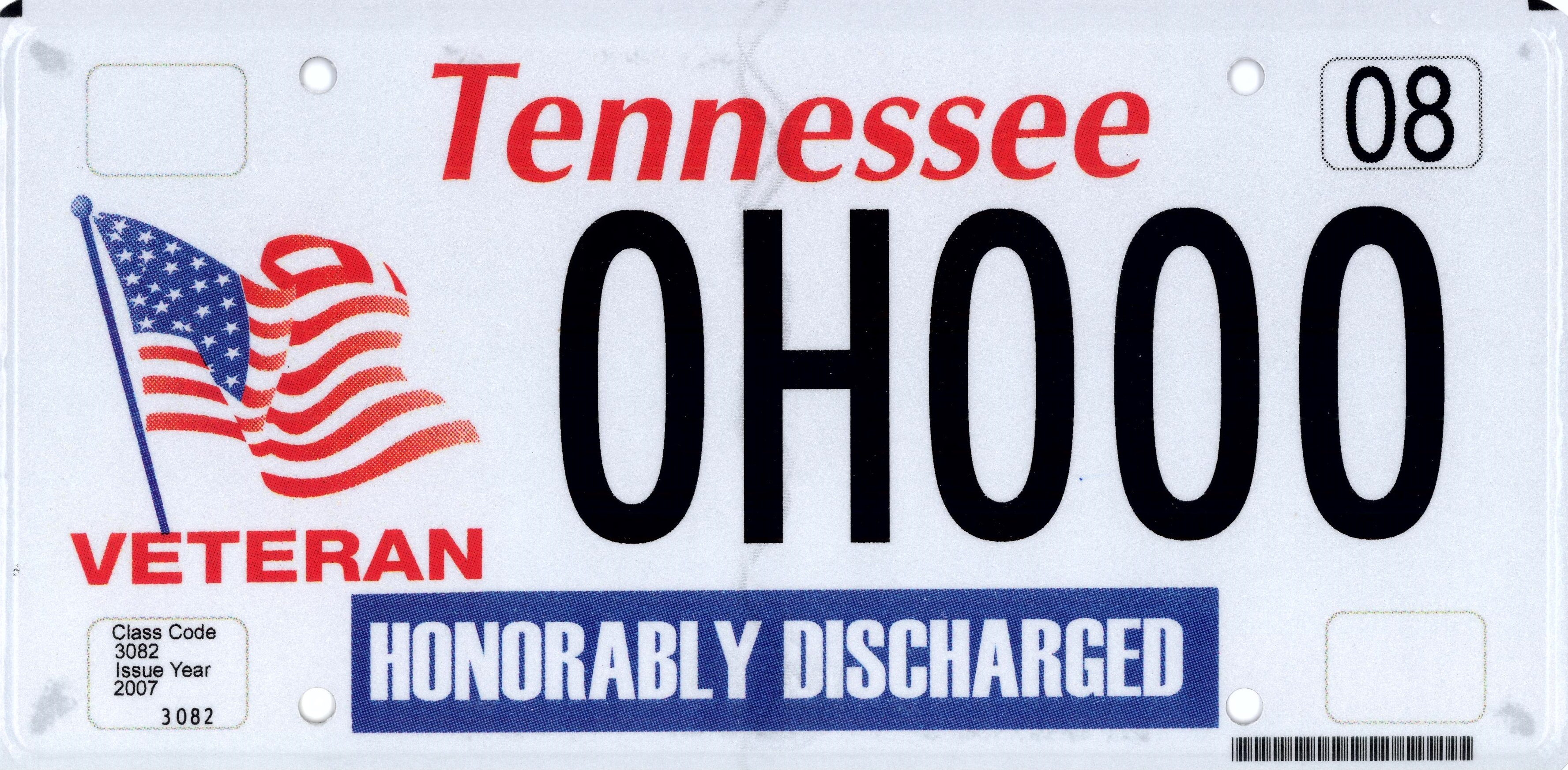 Veteran license plate store