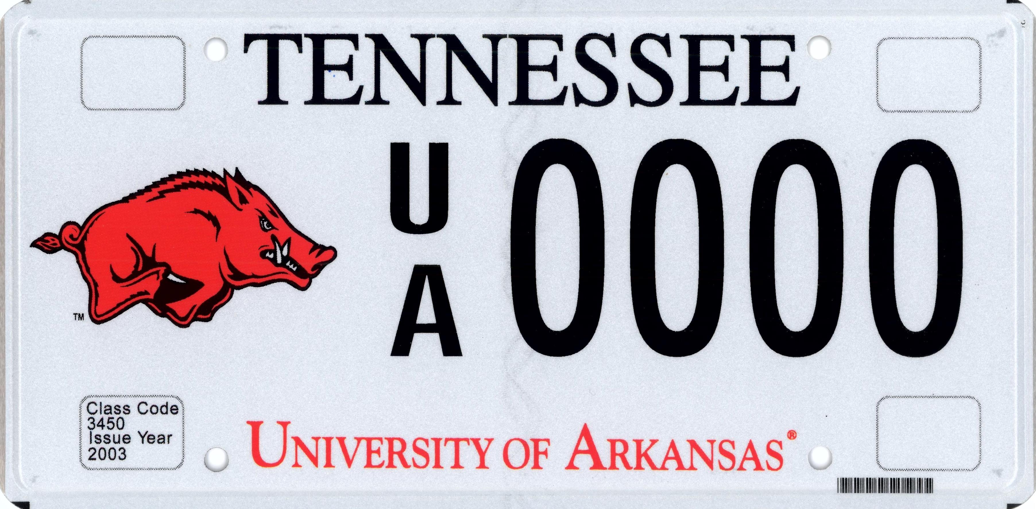 ARKANSAS - COLLEGIATE PLATE – Vehicle Services County Clerk Guide