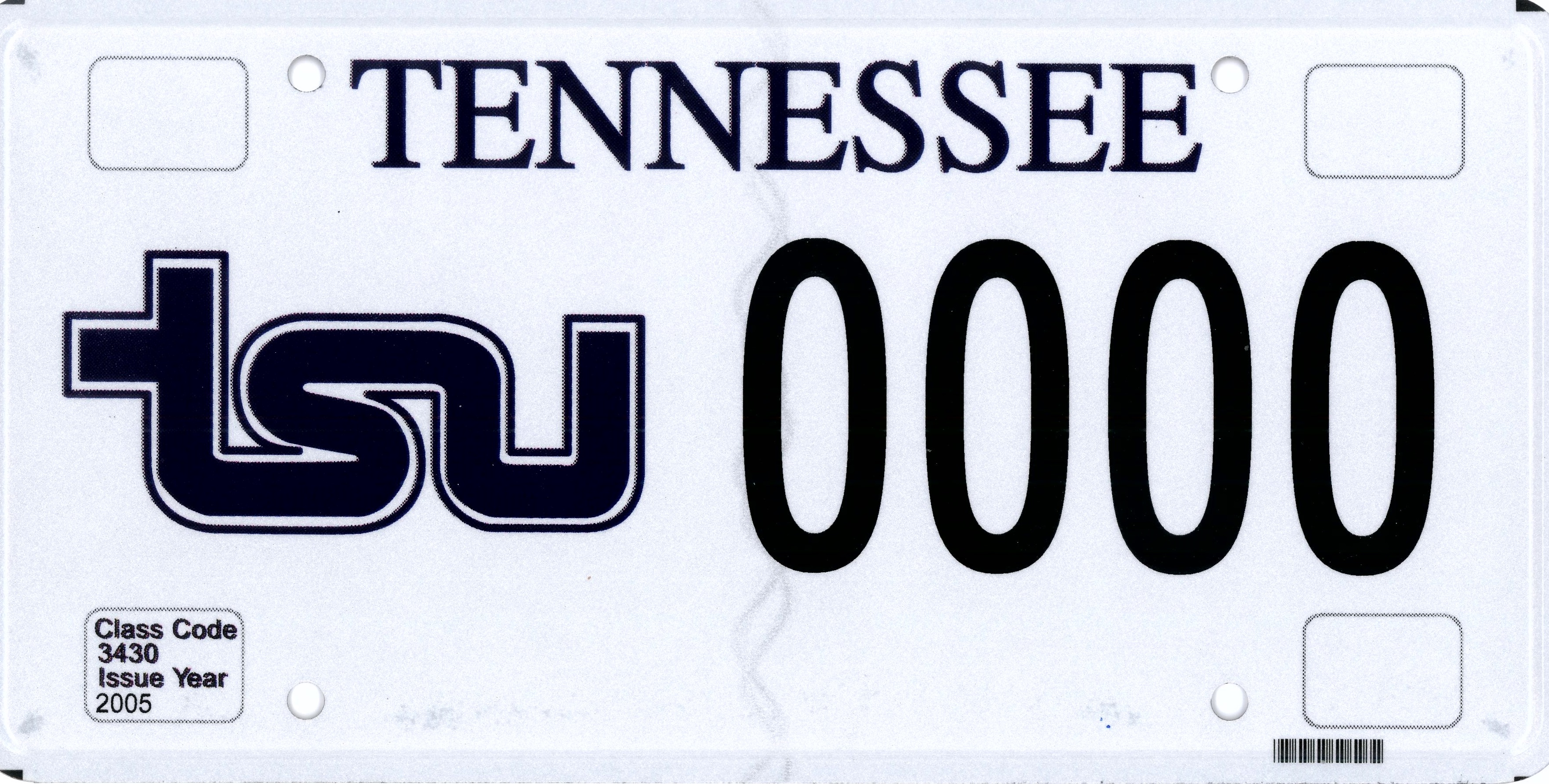 TSU (TENN. ST. UNIV.) - COLLEGIATE PLATE – Vehicle Services County ...