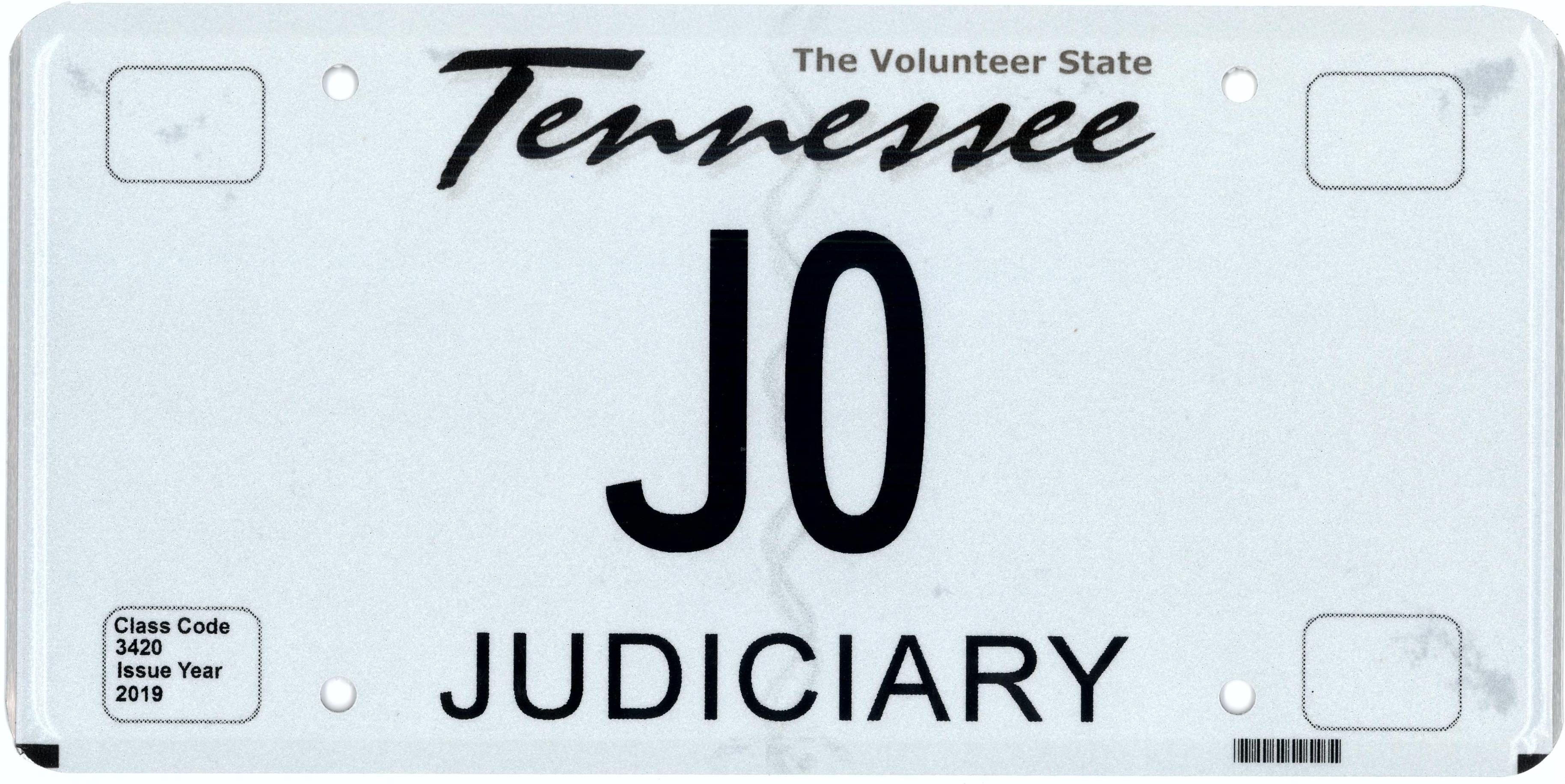 JUDICIARY (Judges) PLATE – Vehicle Services County Clerk Guide